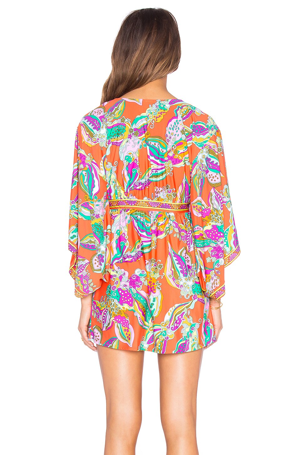 Trina Turk Sea Garden Tunic in Tangerine | REVOLVE