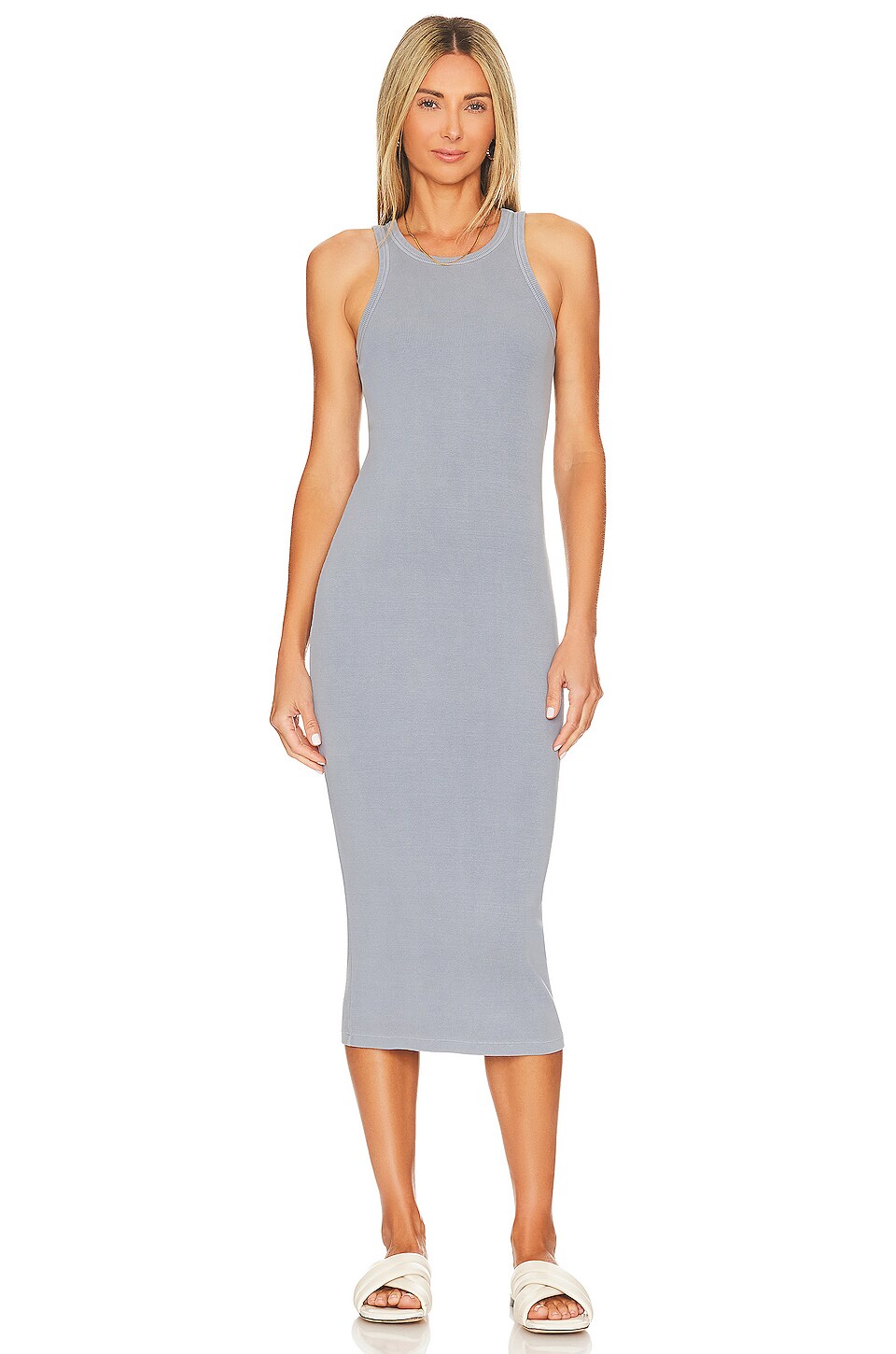 Tularosa Green The Emily Midi Dress in Stone Blue | REVOLVE