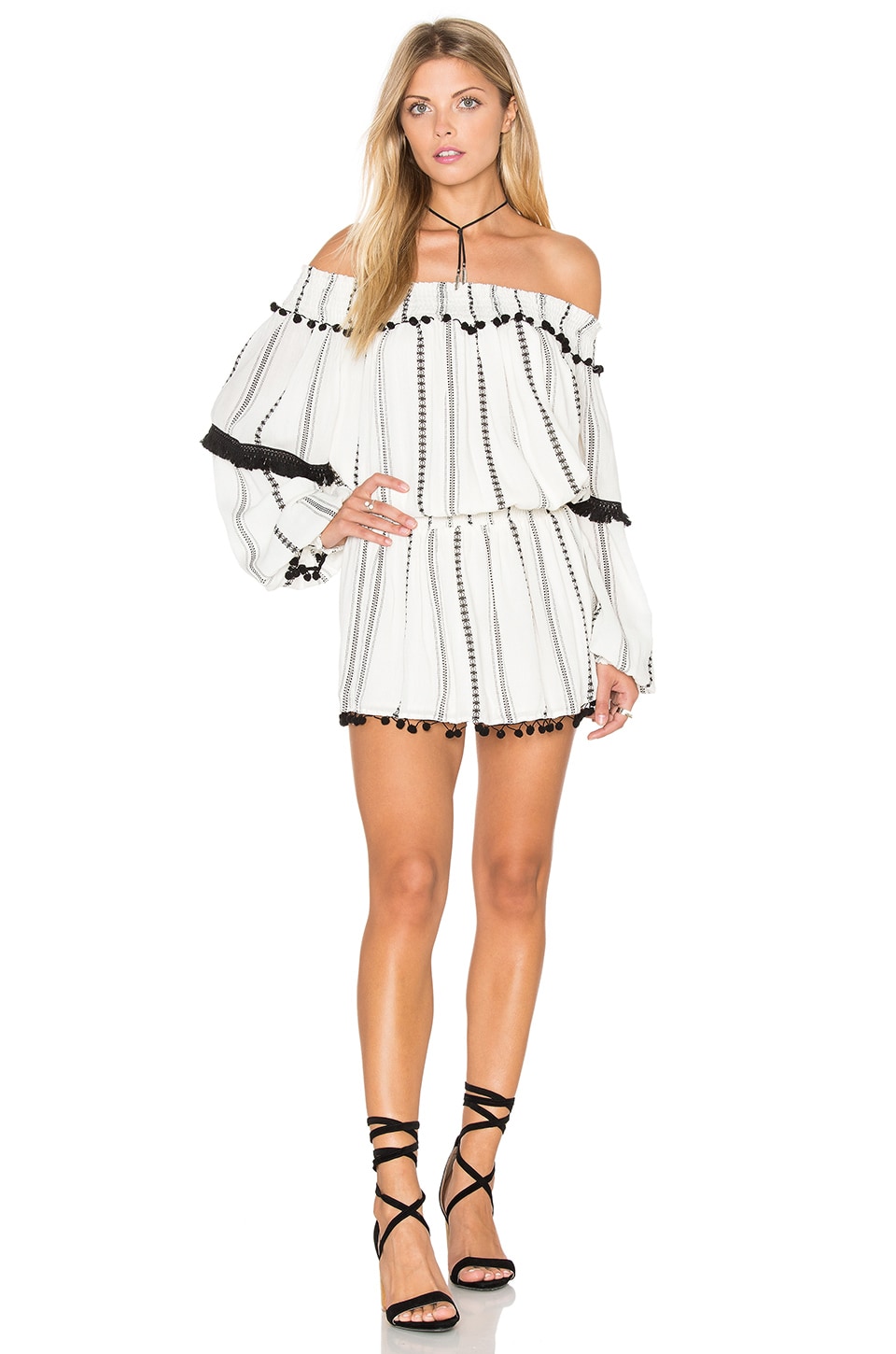 Tularosa Jacqueline Tunic Dress in Ivory Striped Tribal | REVOLVE
