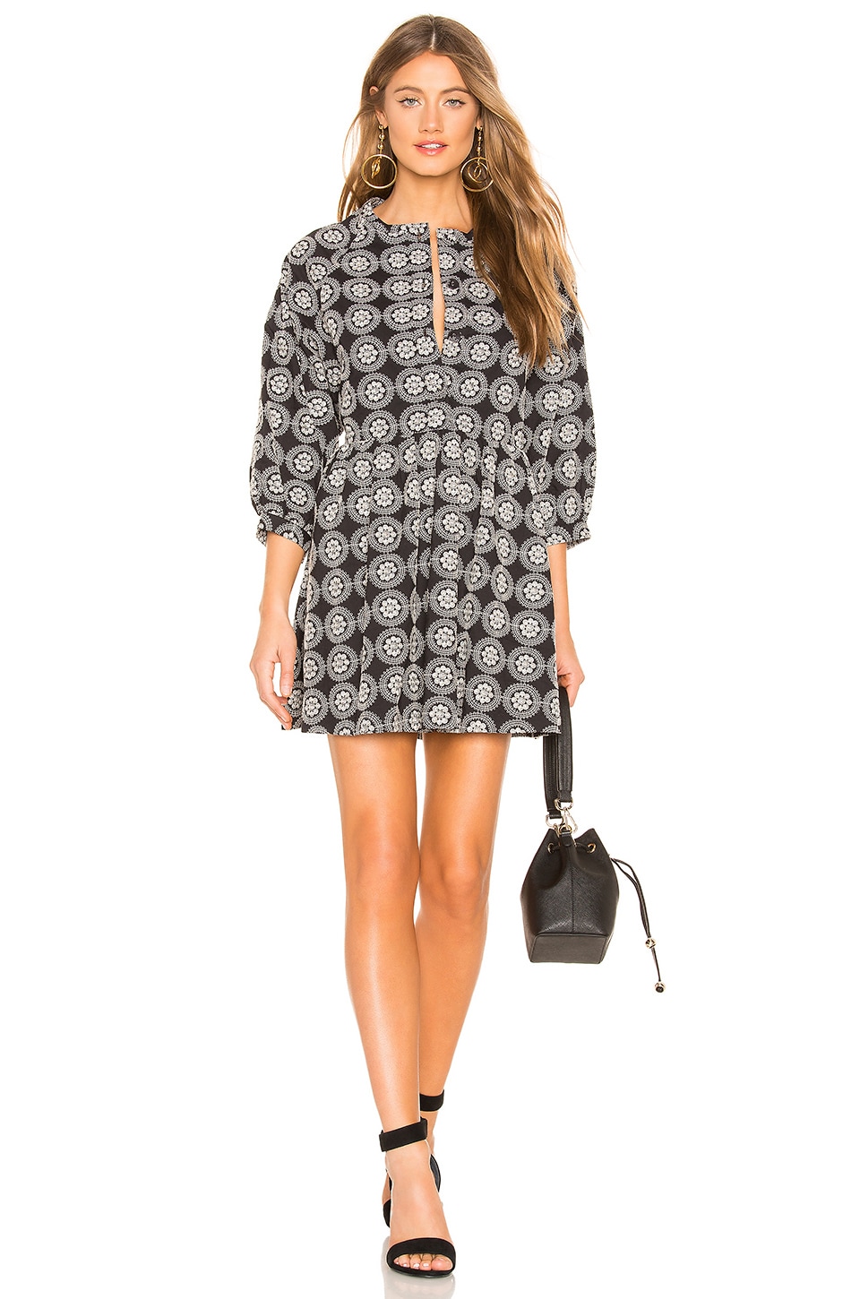 Tularosa Simone Dress in Black & Ivory | REVOLVE