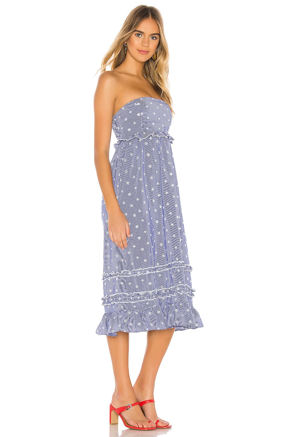 Tularosa Raven Dress in Navy & White | REVOLVE