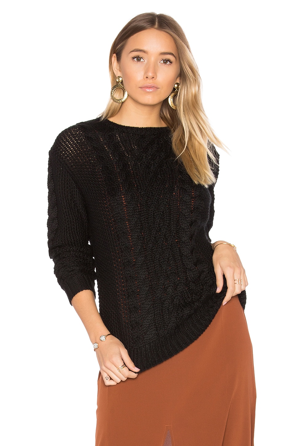 Tularosa x REVOLVE Angie Sweater in Black | REVOLVE