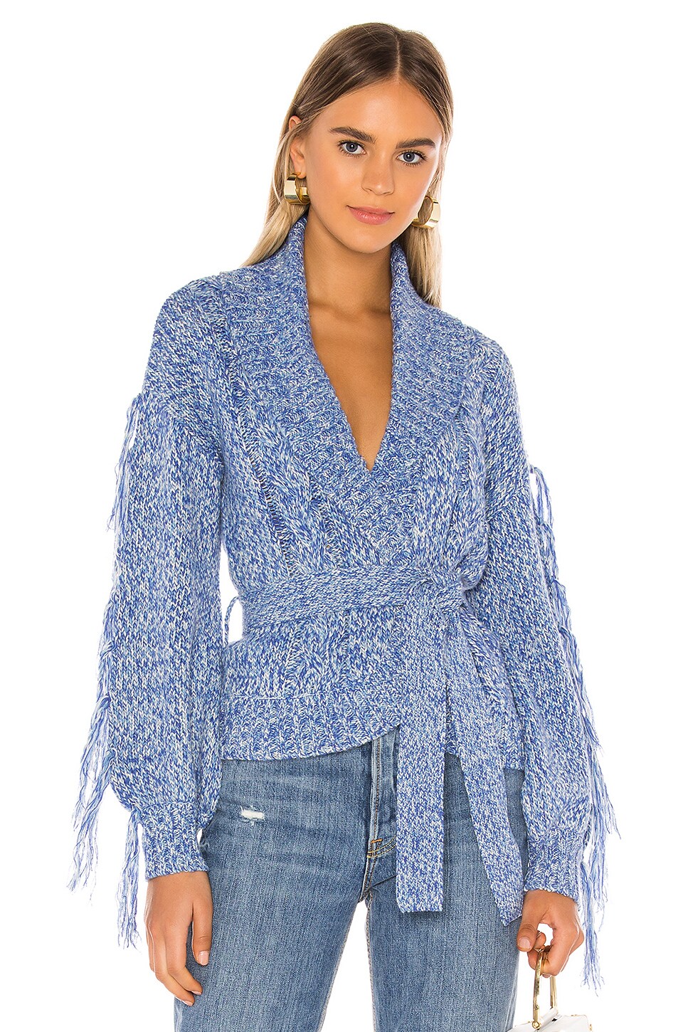 Tularosa Shane Cardigan in Marled Blue | REVOLVE