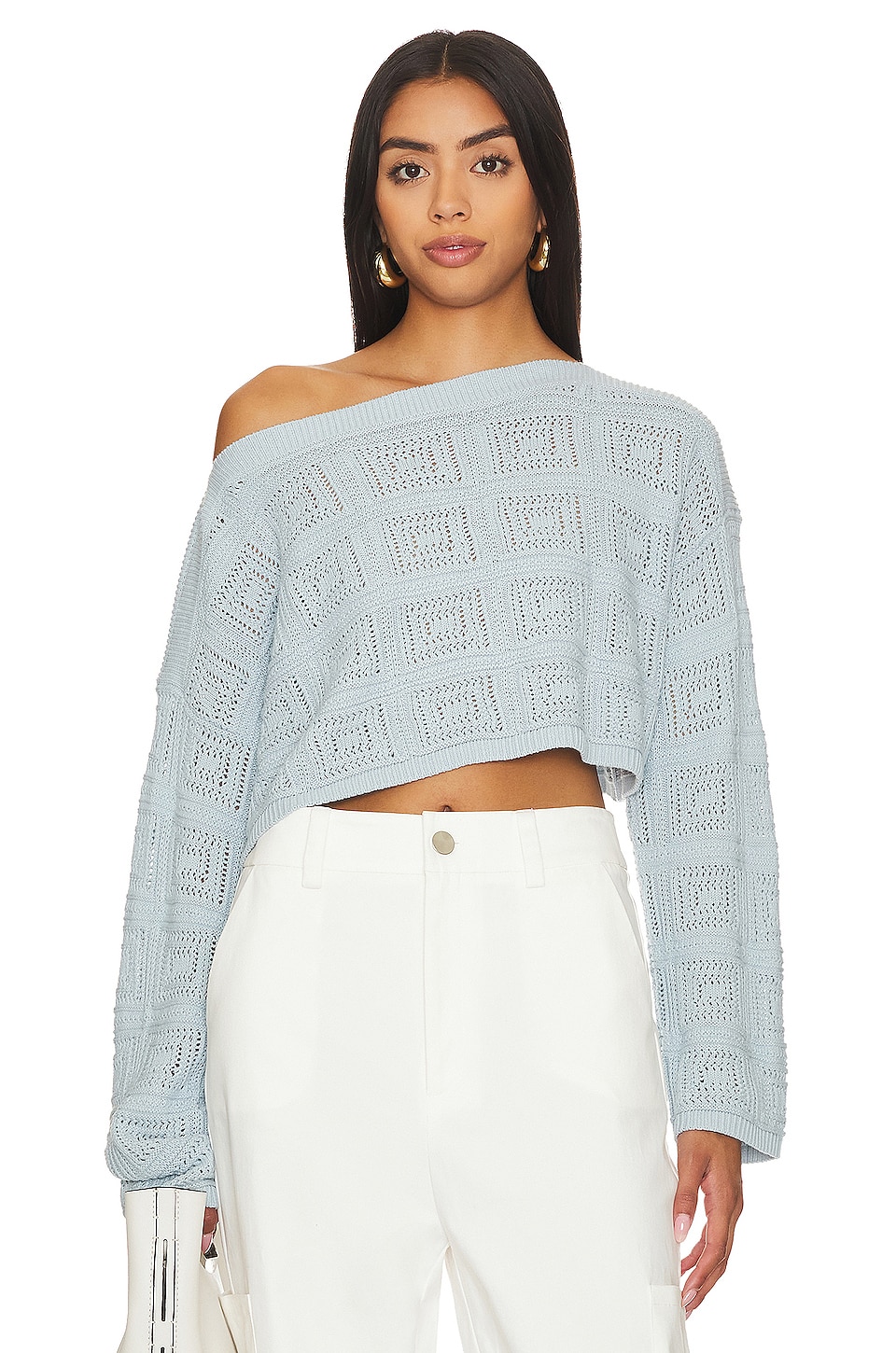 Tularosa Merari Sweater in Soft Blue | REVOLVE
