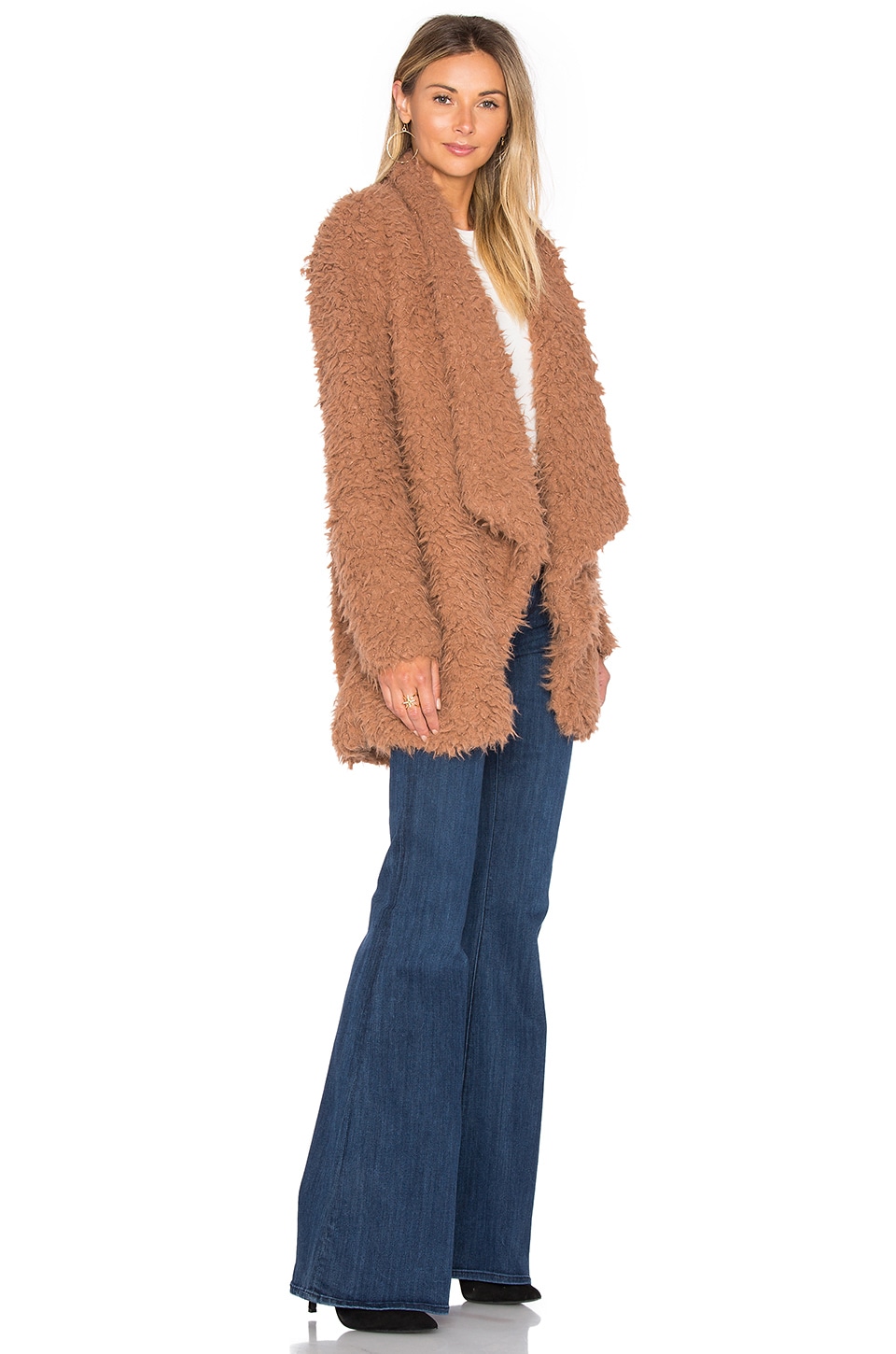 Tularosa Teddy Shag Coat in Beige | REVOLVE