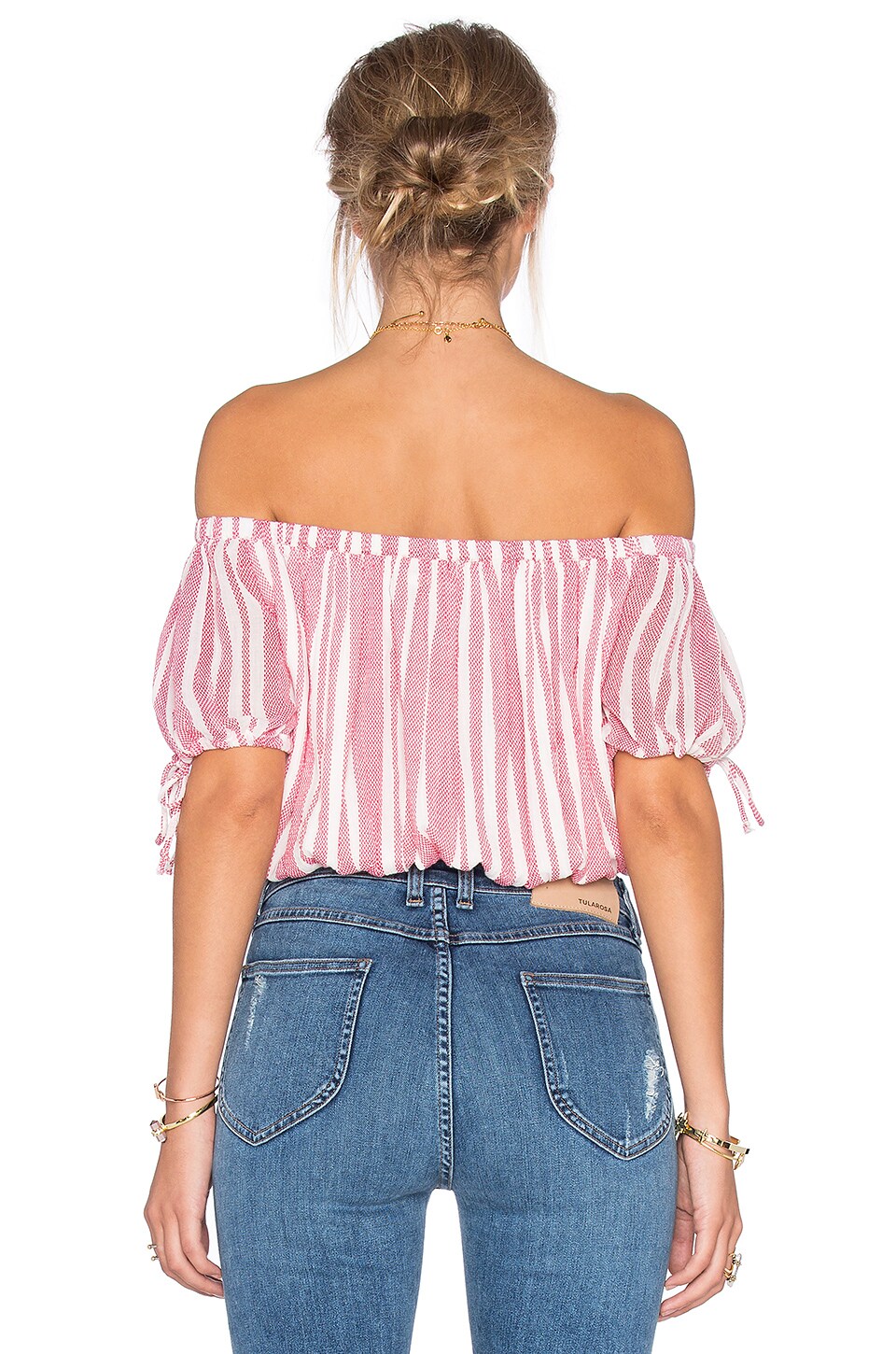 Tularosa x REVOLVE Hailey Top in Red & White | REVOLVE
