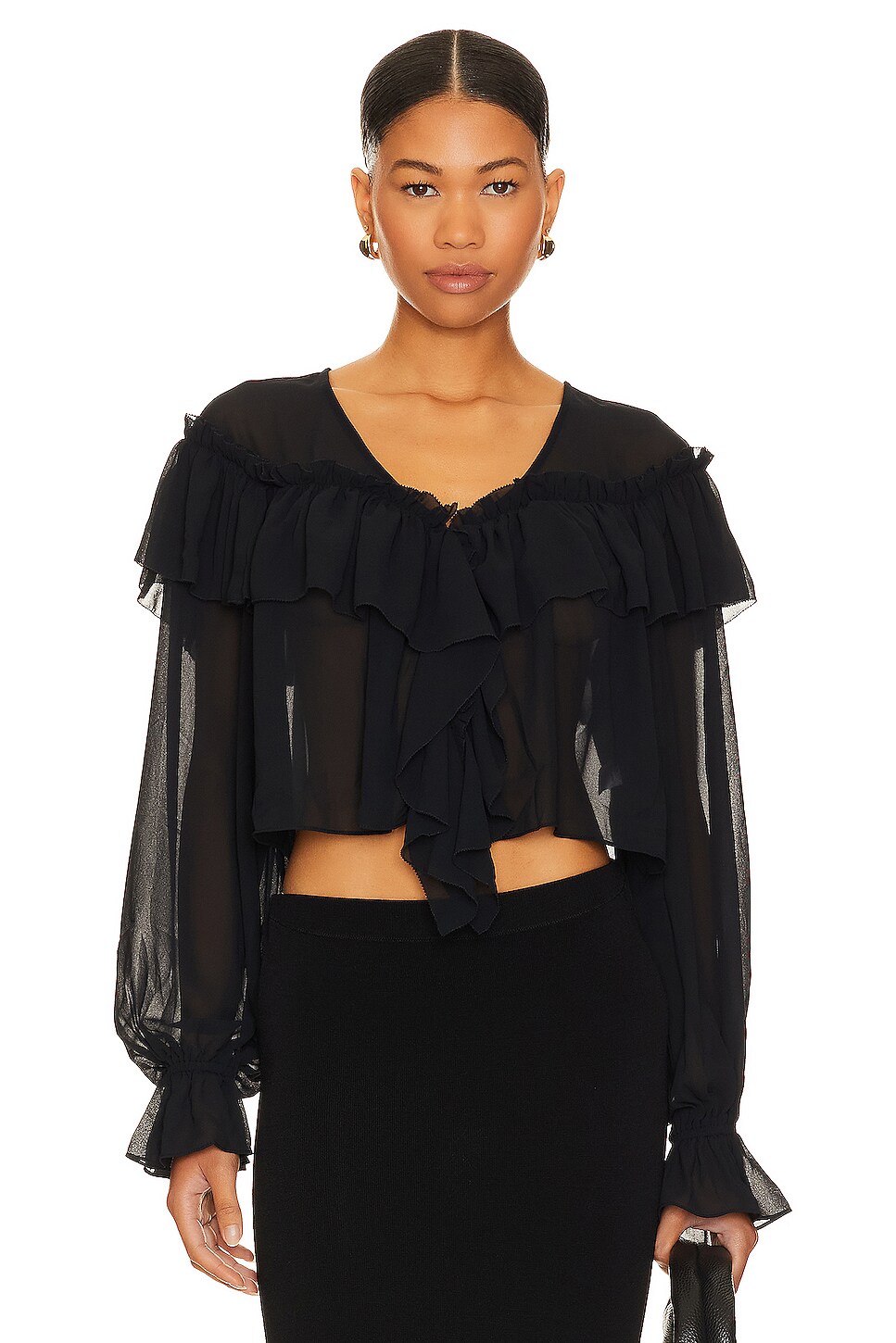 Tularosa Margot Top in Black | REVOLVE