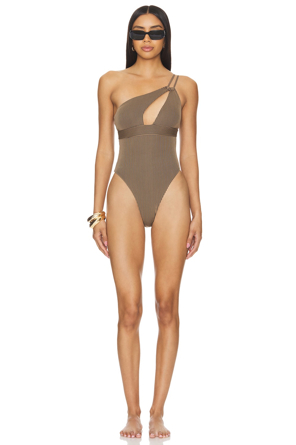 Tularosa Lotti One Piece in Brown | REVOLVE