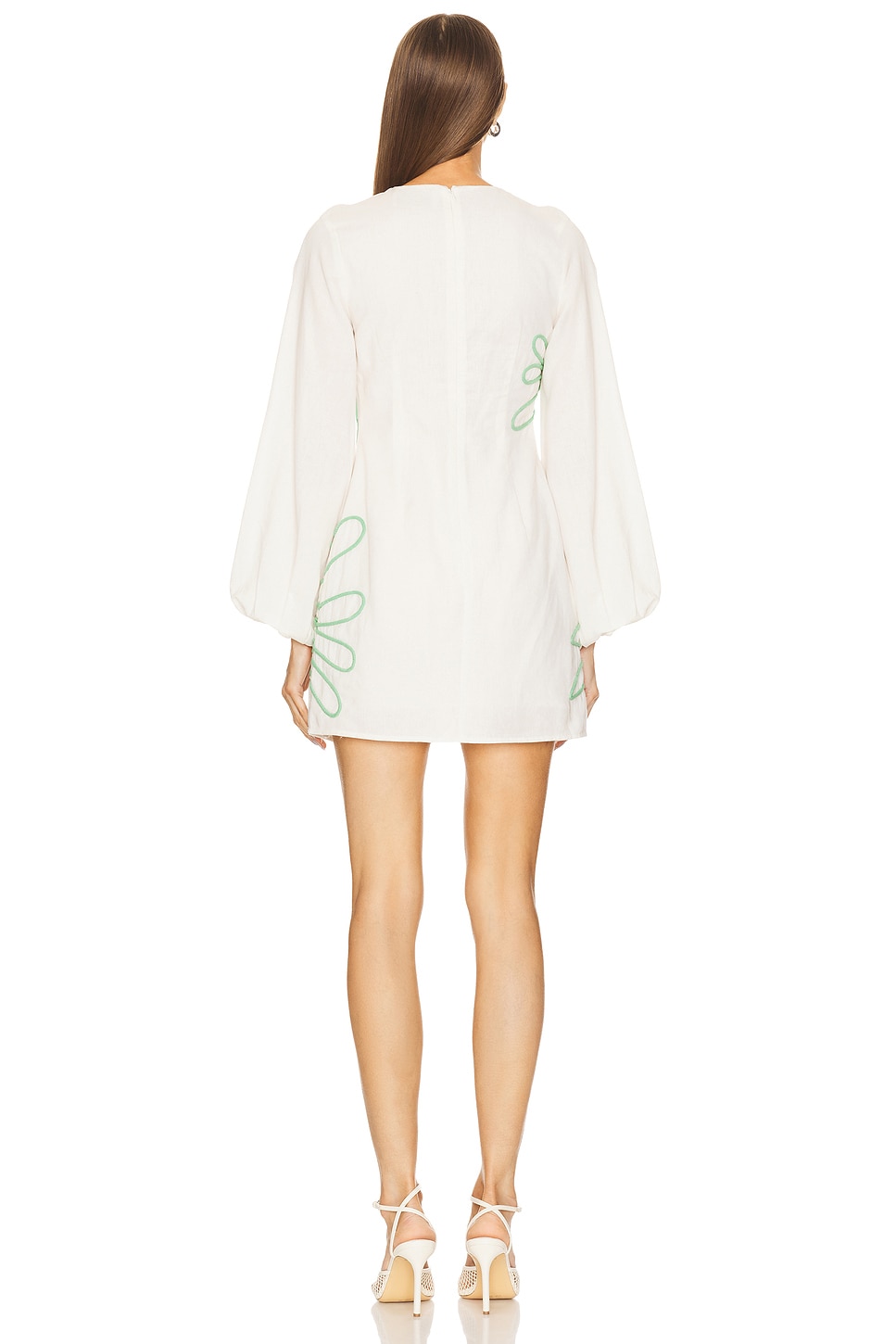The Wolf Gang Luna Mini Dress in Ivory | REVOLVE