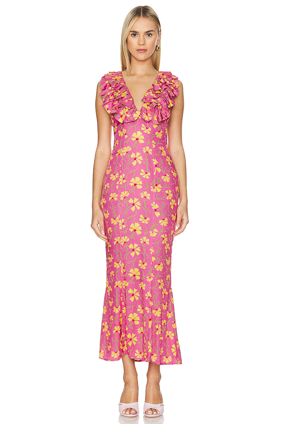 The Wolf Gang Circe Maxi Dress in Candy Floral | REVOLVE