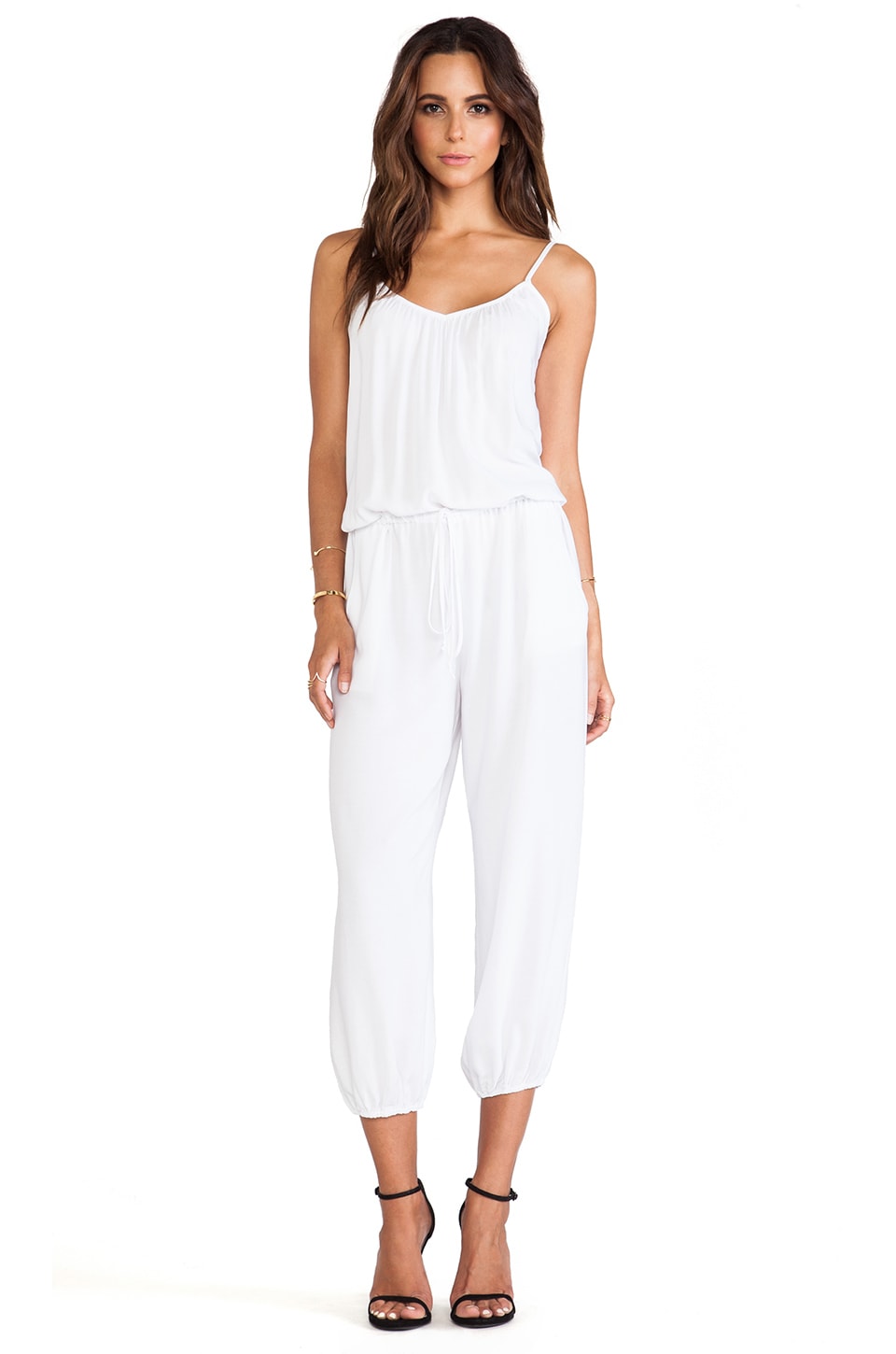 Tysa Claudette Jumpsuit in White | REVOLVE