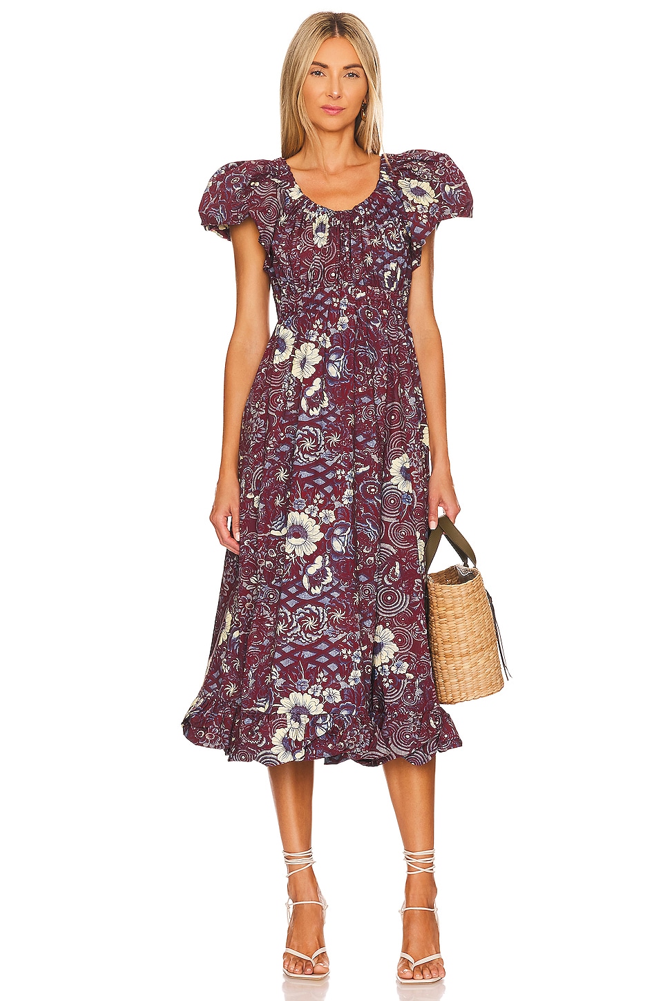 Ulla Johnson Nanette Midi Dress in Heliotrope | REVOLVE