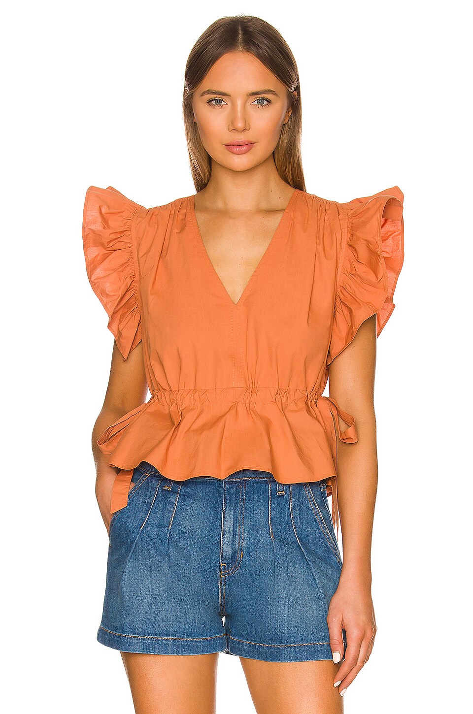 Ulla Johnson Iyla Top in Clay | REVOLVE