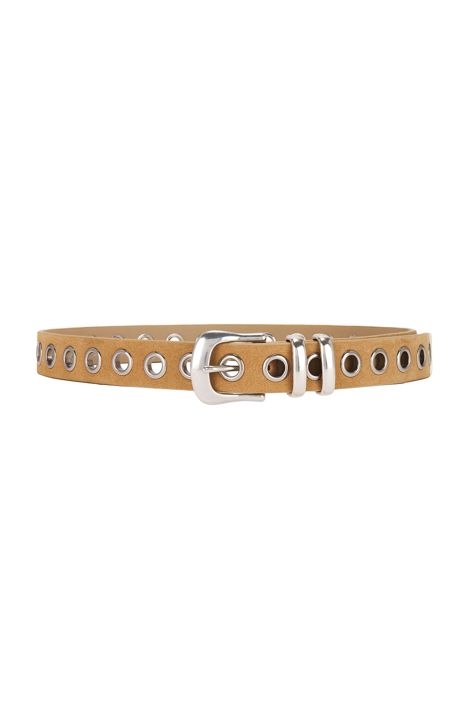 Understated Leather Eyelet Belt in Brown | REVOLVE