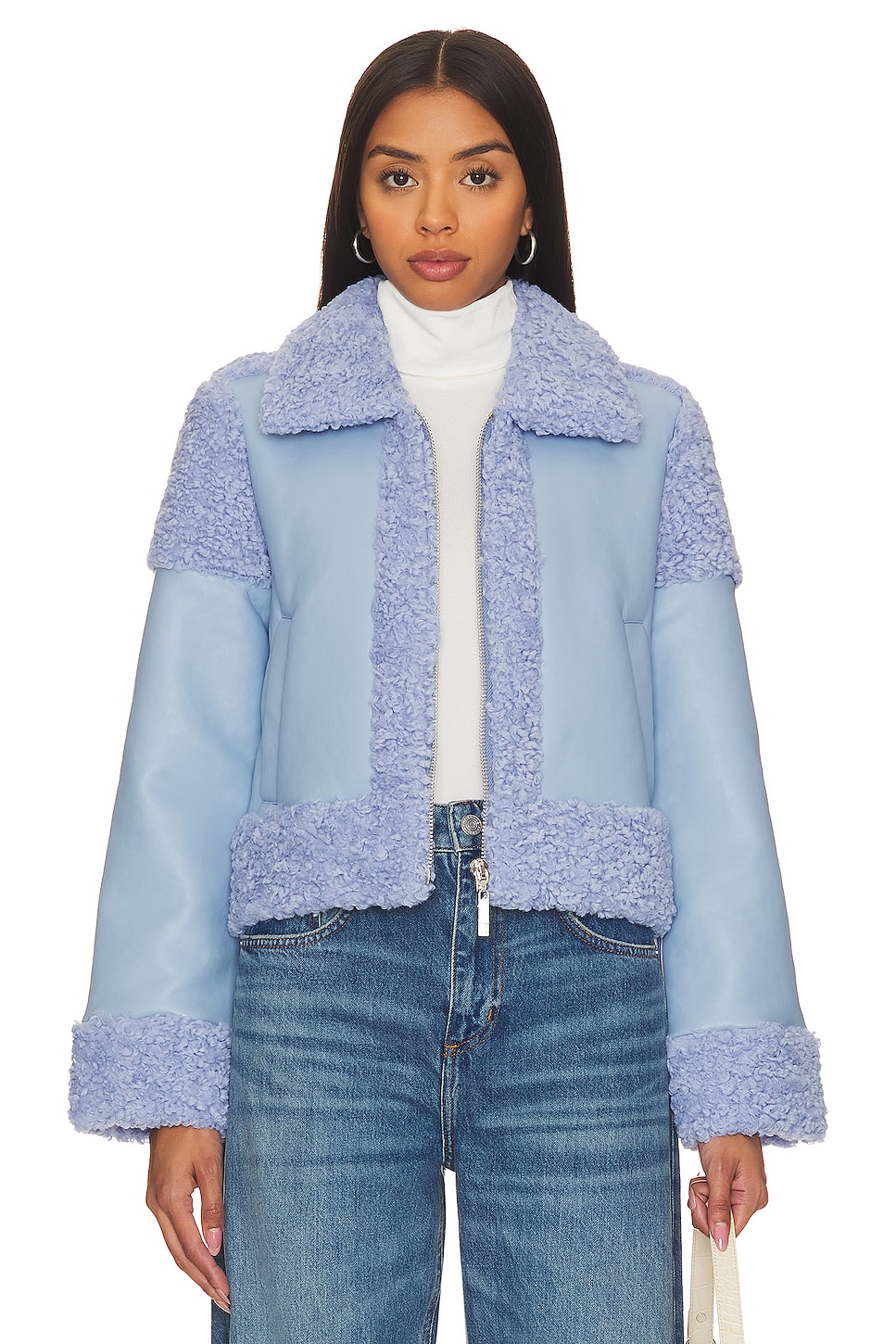 Unreal Fur Corfu Jacket in Blue Raspberry | REVOLVE