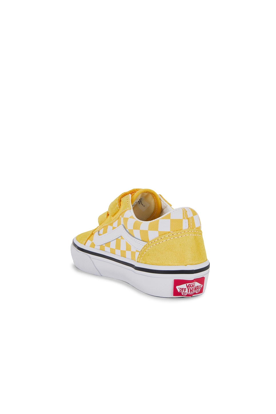 Vans Kids Old Skool V in Checkerboard Banana Cream | REVOLVE