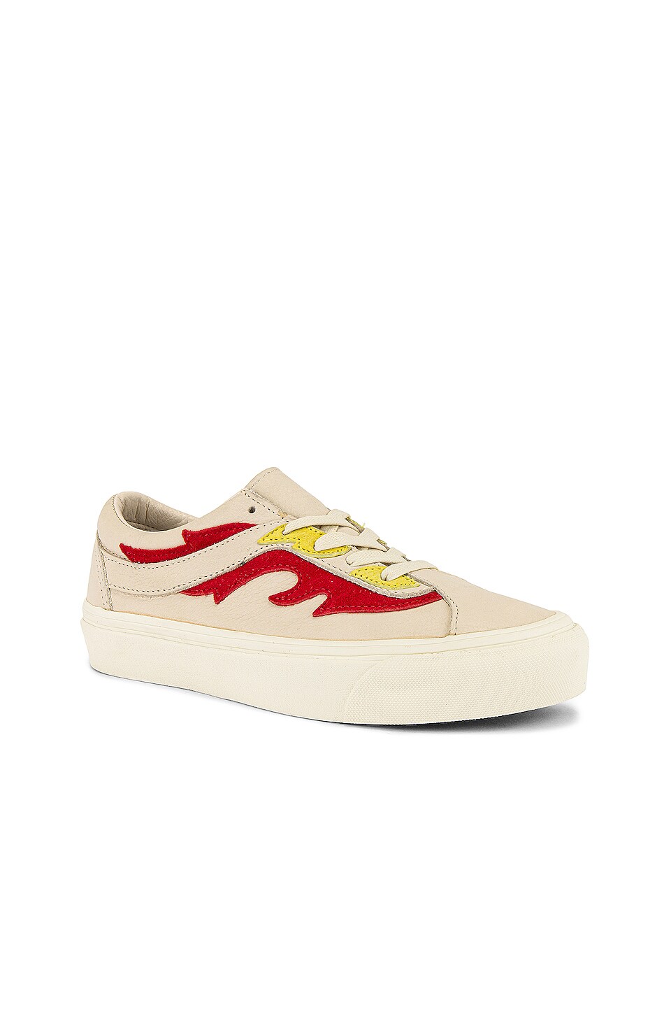 Vans Bold Ni Flamethrower in Antique White & Red | REVOLVE