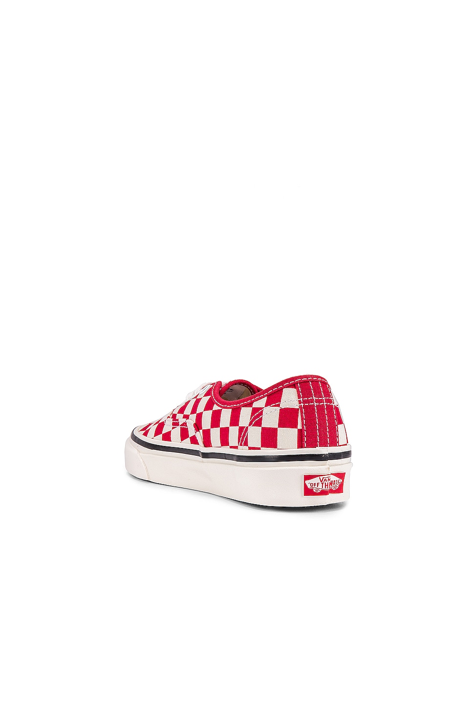 Vans Authentic 44 Sneaker in OG Red & Check | REVOLVE