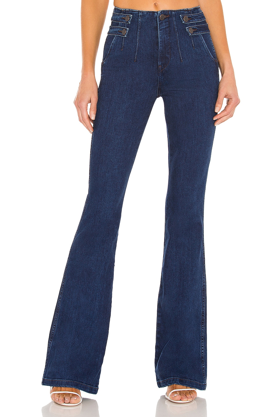 Veronica Beard Beverly High Rise Skinny Jean in Washed Oxford | REVOLVE
