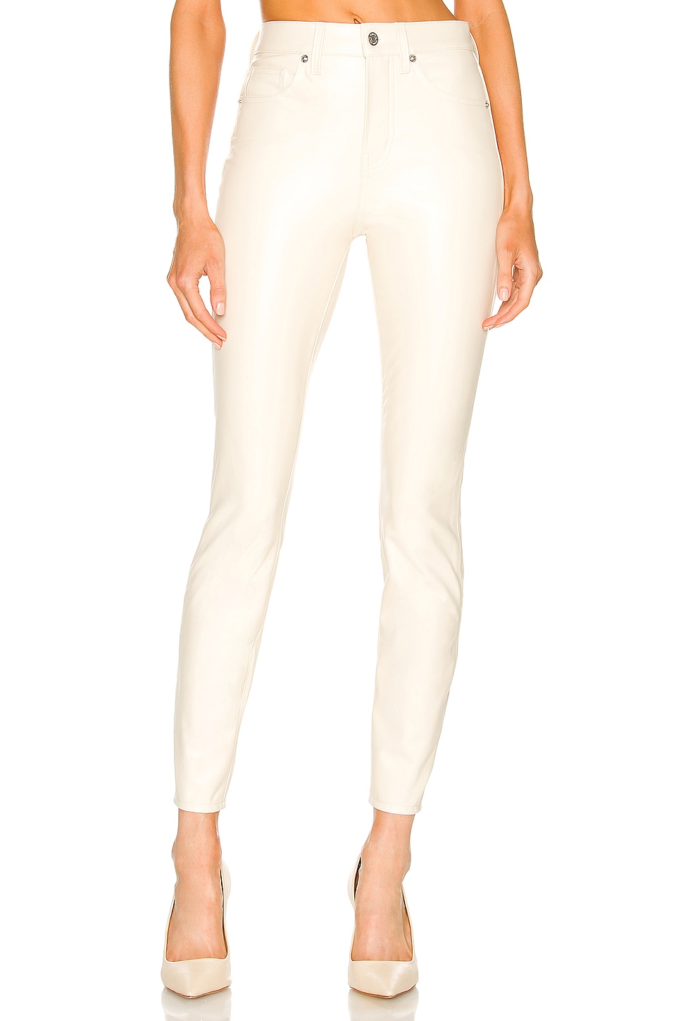 Veronica Beard Debbie High Rise Skinny in Ecru | REVOLVE