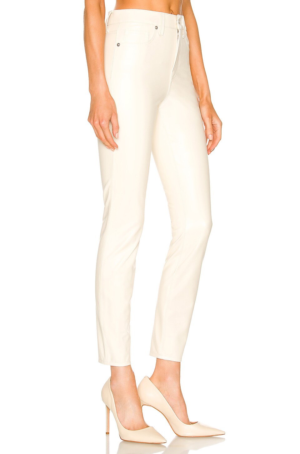 Veronica Beard Debbie High Rise Skinny in Ecru | REVOLVE