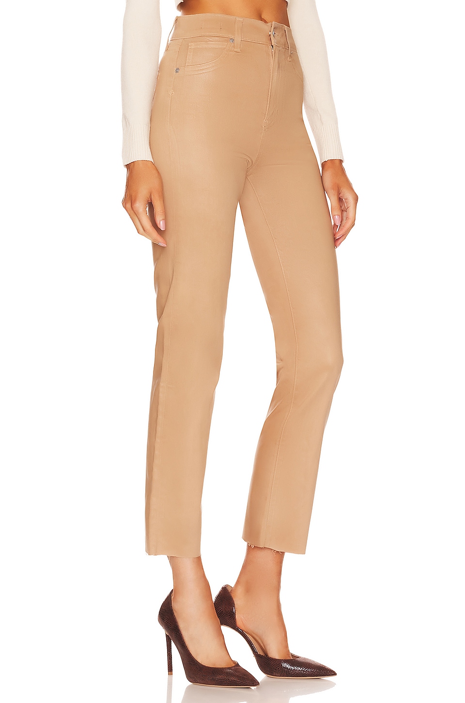 Veronica Beard Ryleigh High Rise Slim Straight in Camel | REVOLVE