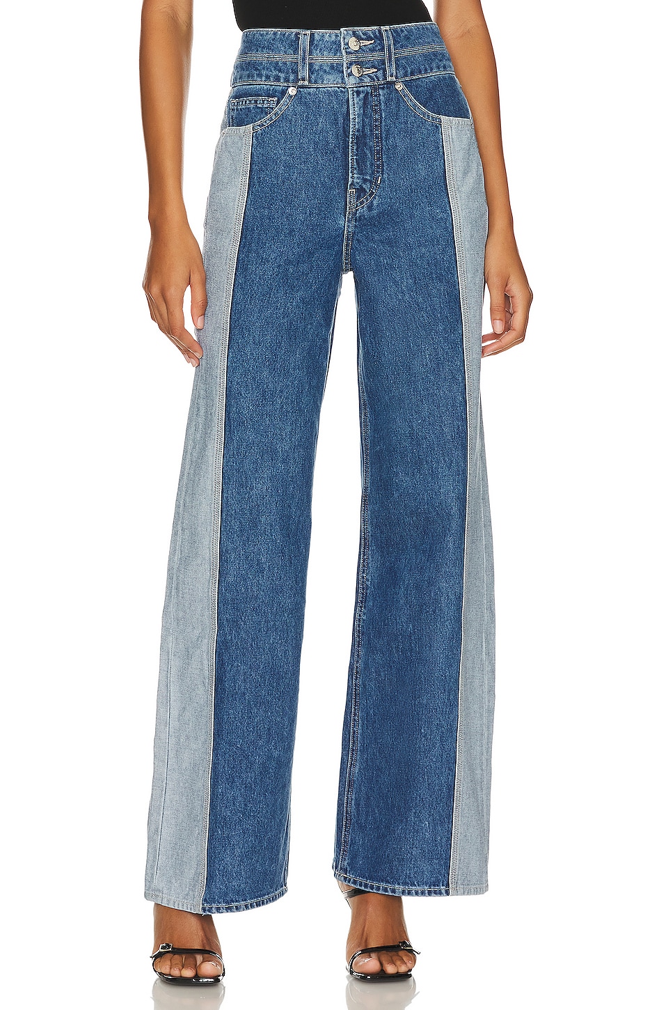Veronica Beard Taylor Wide Leg in Neptune | REVOLVE