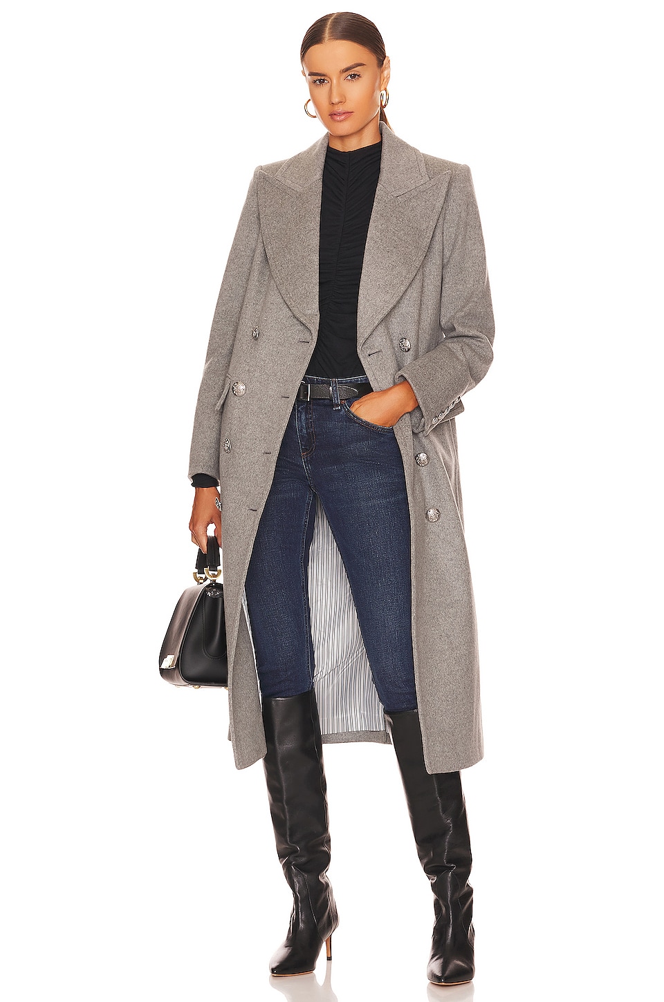 Veronica Beard Nalida Dickey Coat in Heather Grey | REVOLVE