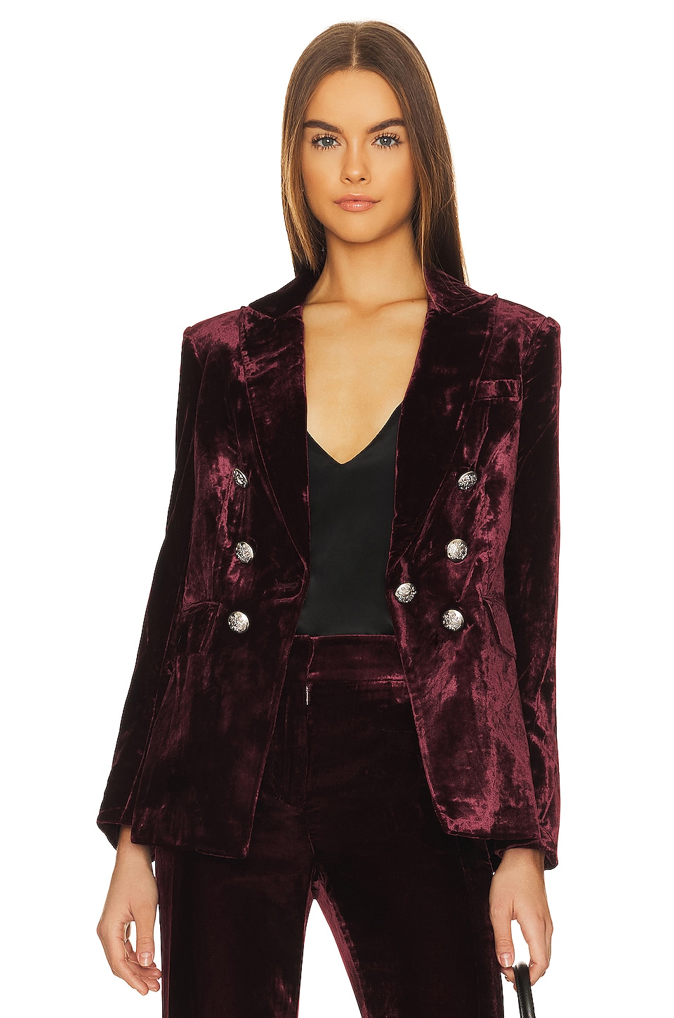 Veronica Beard Gaya Dickey Jacket in Merlot | REVOLVE