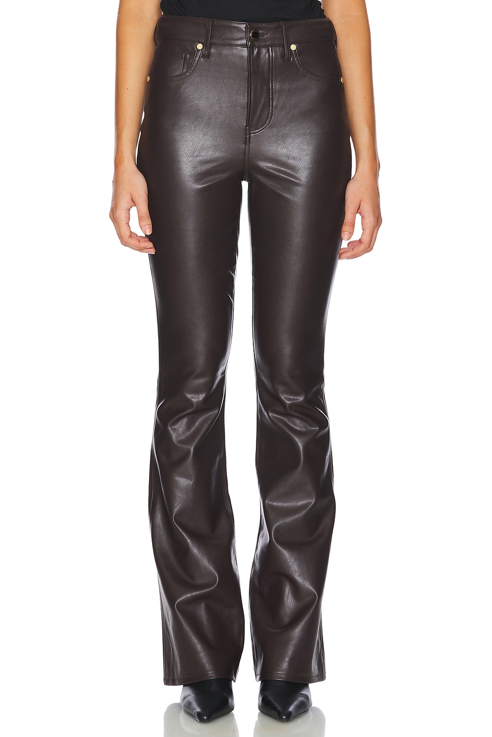 Veronica Beard Beverly High Rise Skinny Flare in Dark Chocolate | REVOLVE