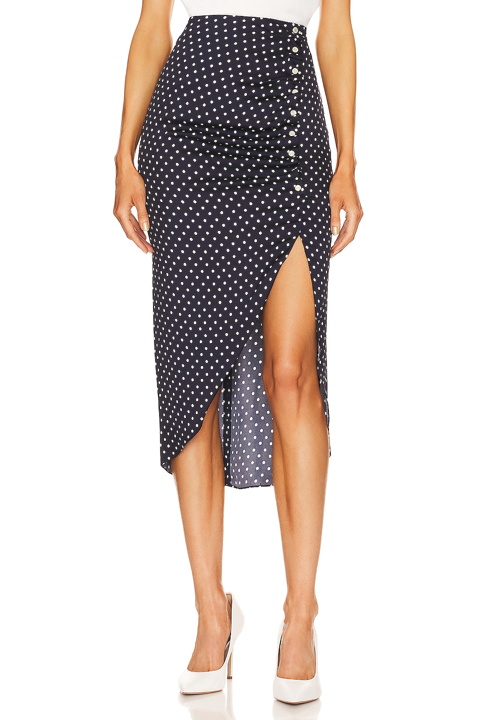 Veronica Beard Salahi Skirt in Navy & Ivory | REVOLVE