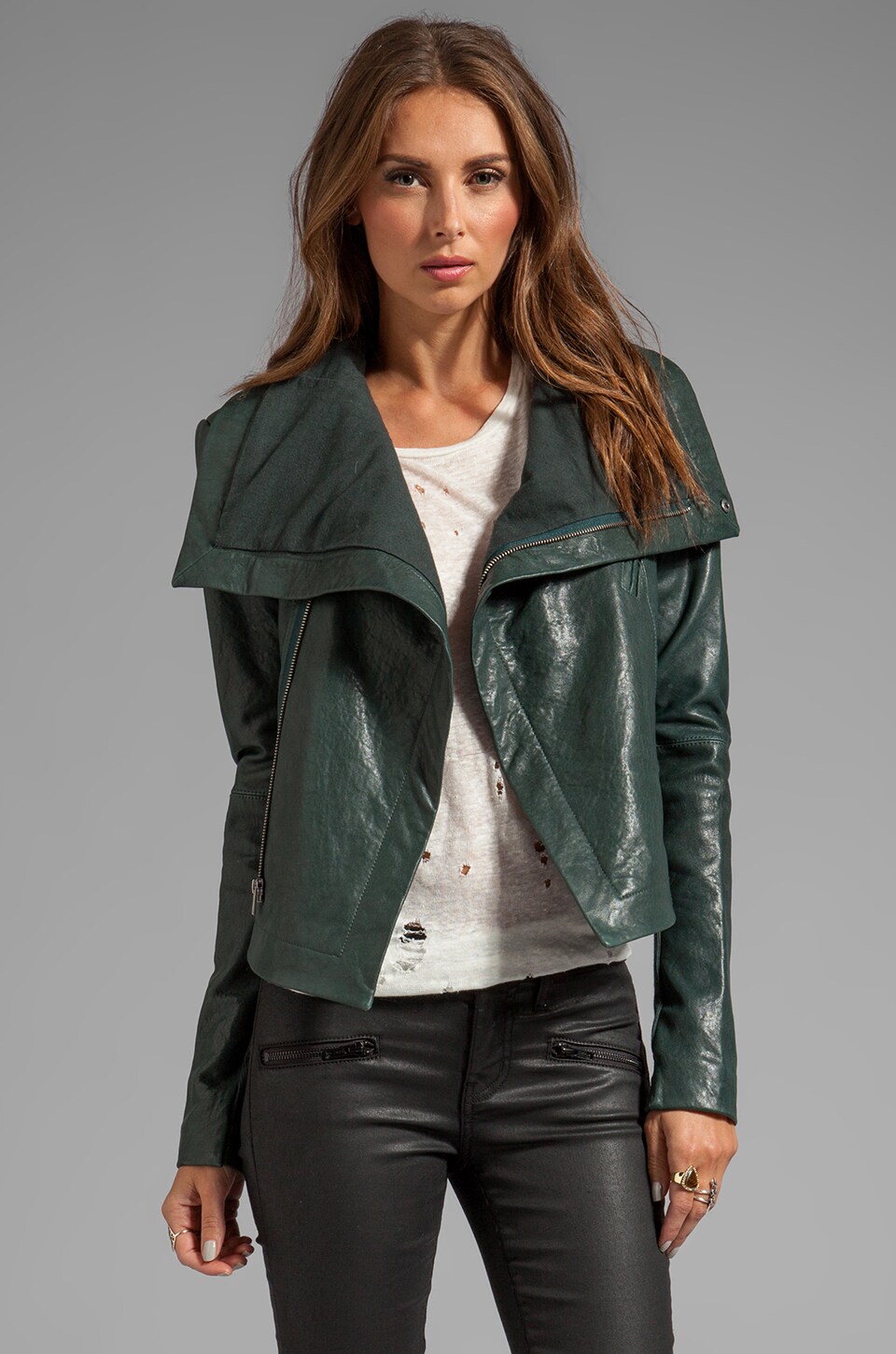 VEDA Max Classic Jacket in Sage | REVOLVE