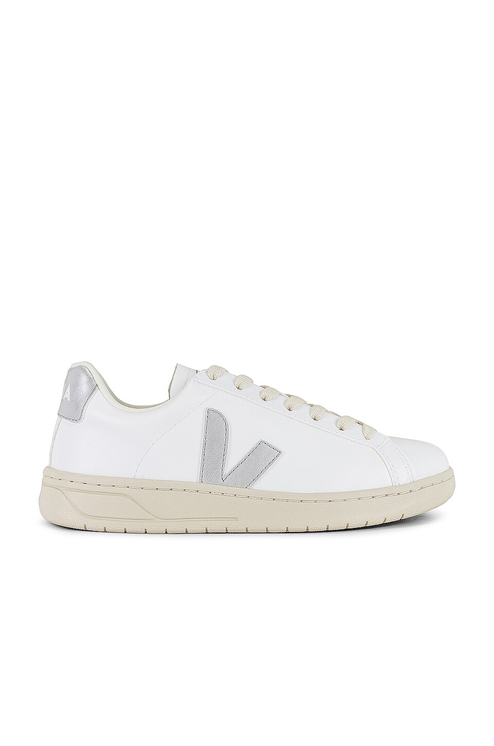 Veja Urca Sneaker in White & Silver | REVOLVE