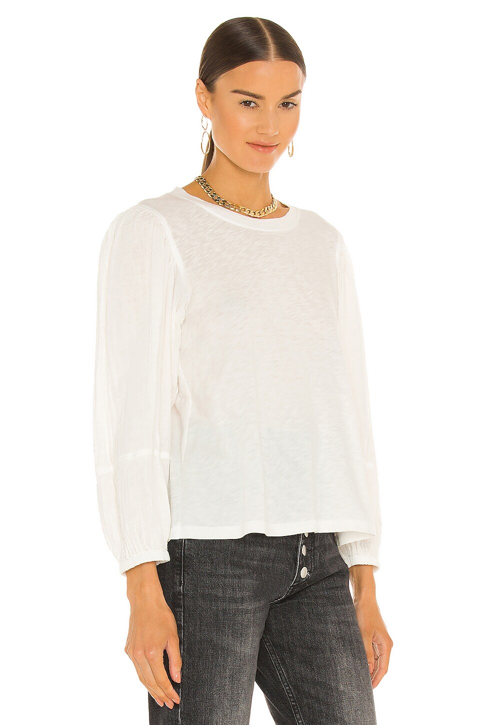 Velvet by Graham & Spencer Jayla Top in Ecru | REVOLVE