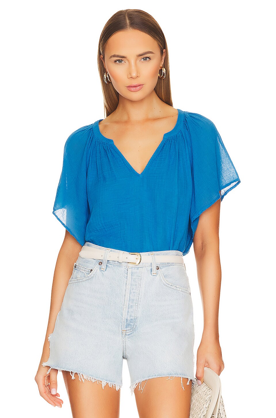 Velvet by Graham & Spencer Belle Top in Snorkel | REVOLVE