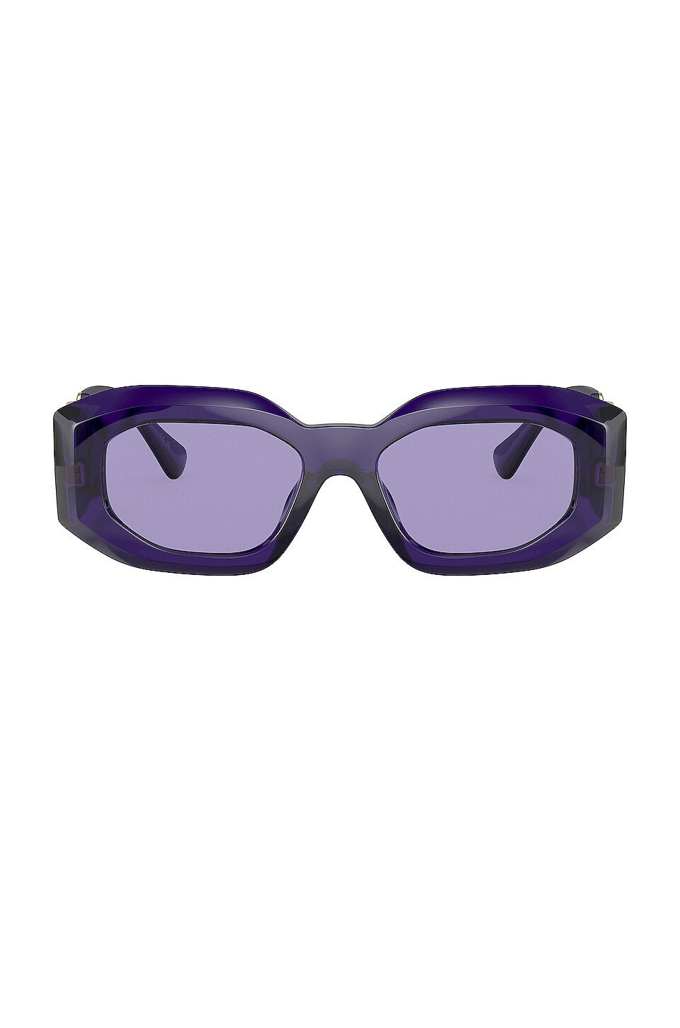 VERSACE Oval Medusa in Purple Transparent | REVOLVE