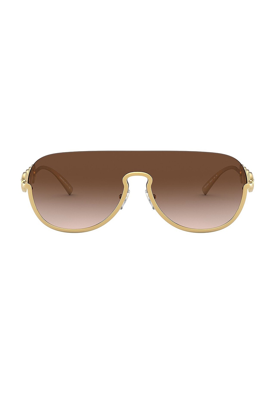 VERSACE Medusa Rock Icons Shield in Gold & Brown Gradient | REVOLVE