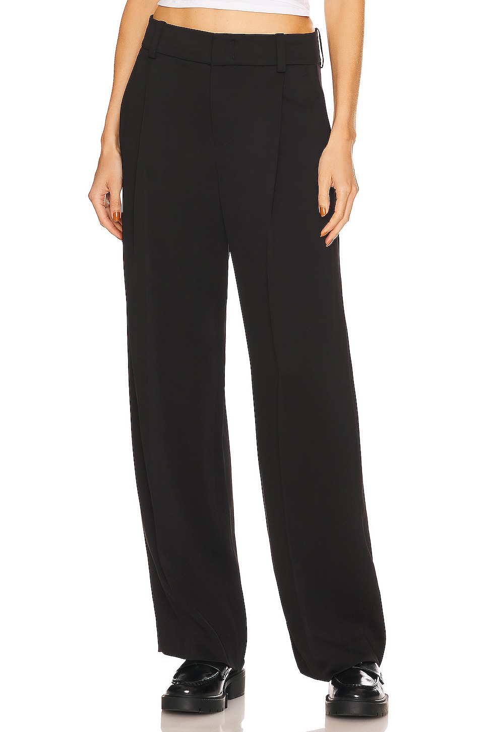 Vince Tailored Wide Leg Touser in Black | REVOLVE