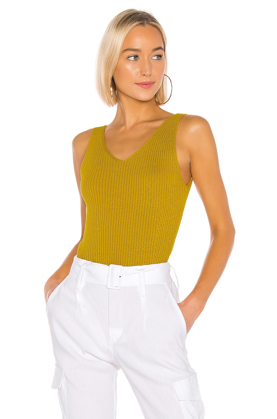 Vince Directional Rib Tank in Limonata | REVOLVE
