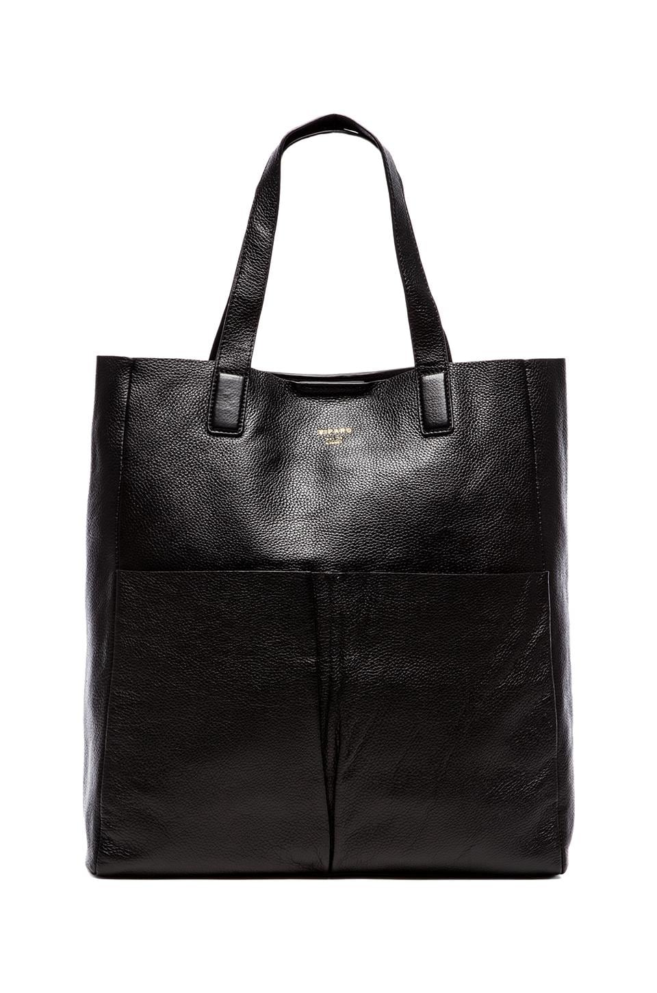 Viparo Amari Leather Carry All Large Tote in Black | REVOLVE