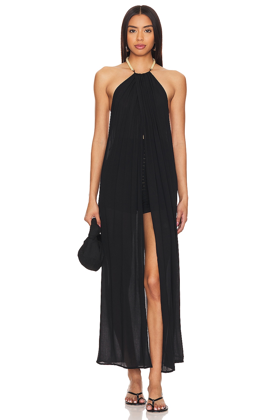 Vix Swimwear Chloe Maxi Dress in Black | REVOLVE