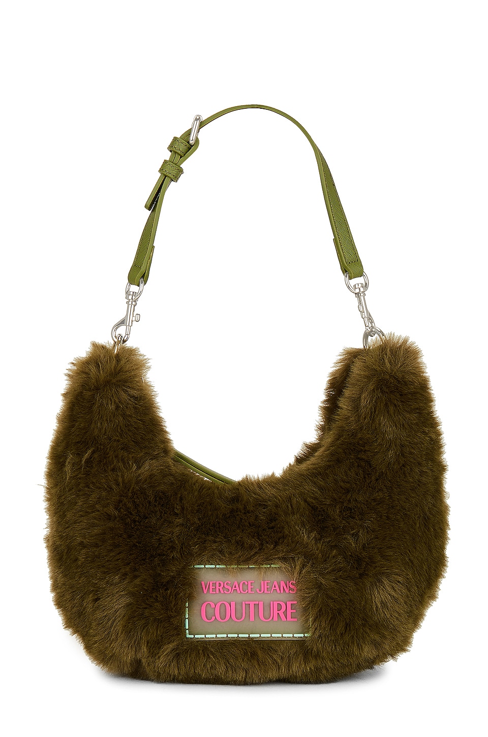 Versace Jeans Couture Fluffy Bag in Army | REVOLVE