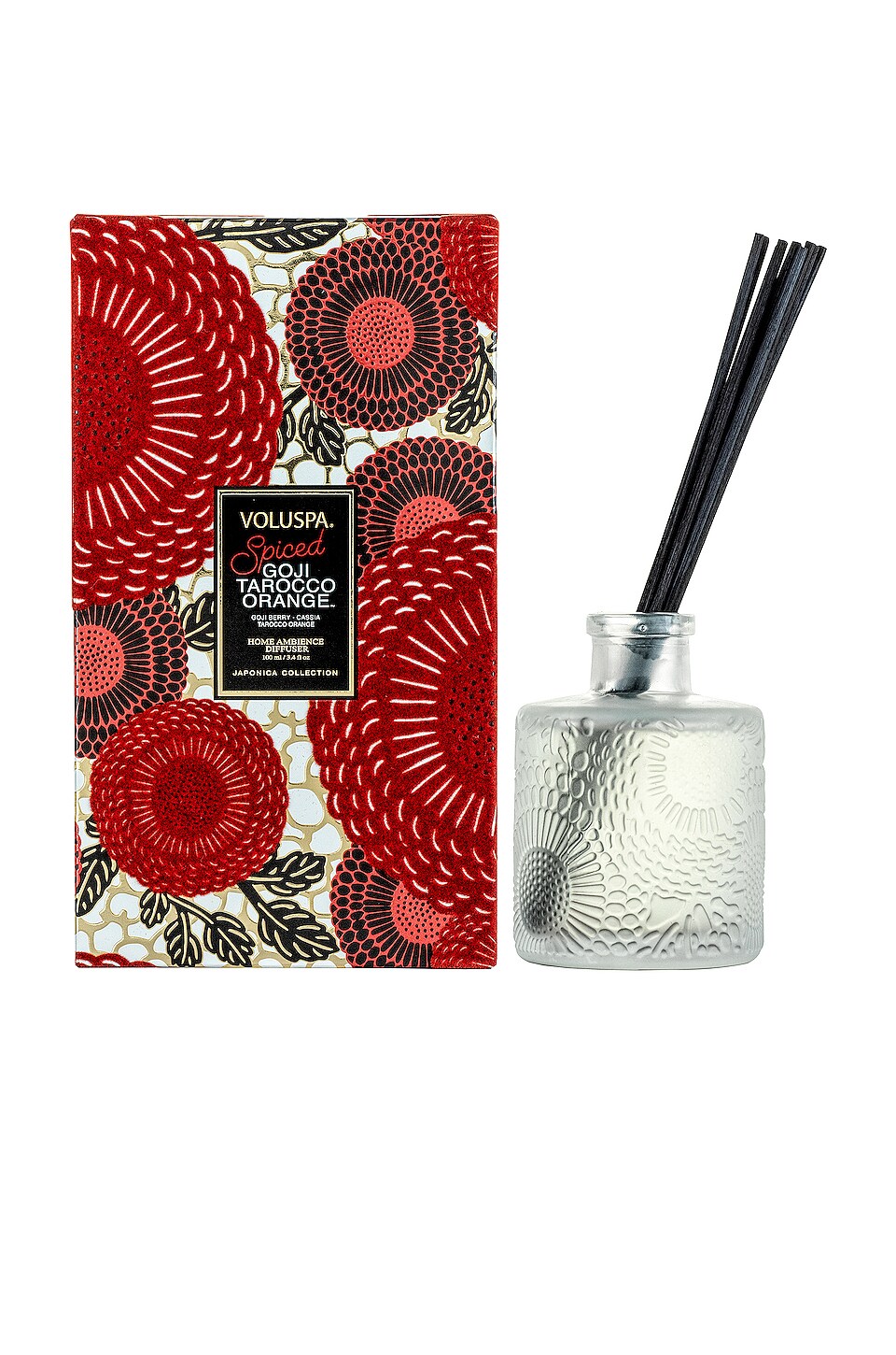 Voluspa Home Ambience Diffuser in Spiced Goji Tarocco Orange | REVOLVE