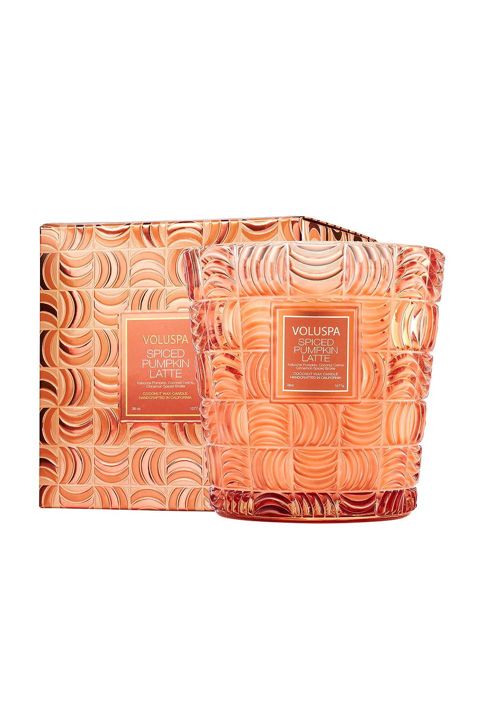 Voluspa Spiced Pumpkin Latte 3 Wick Hearth Candle | REVOLVE