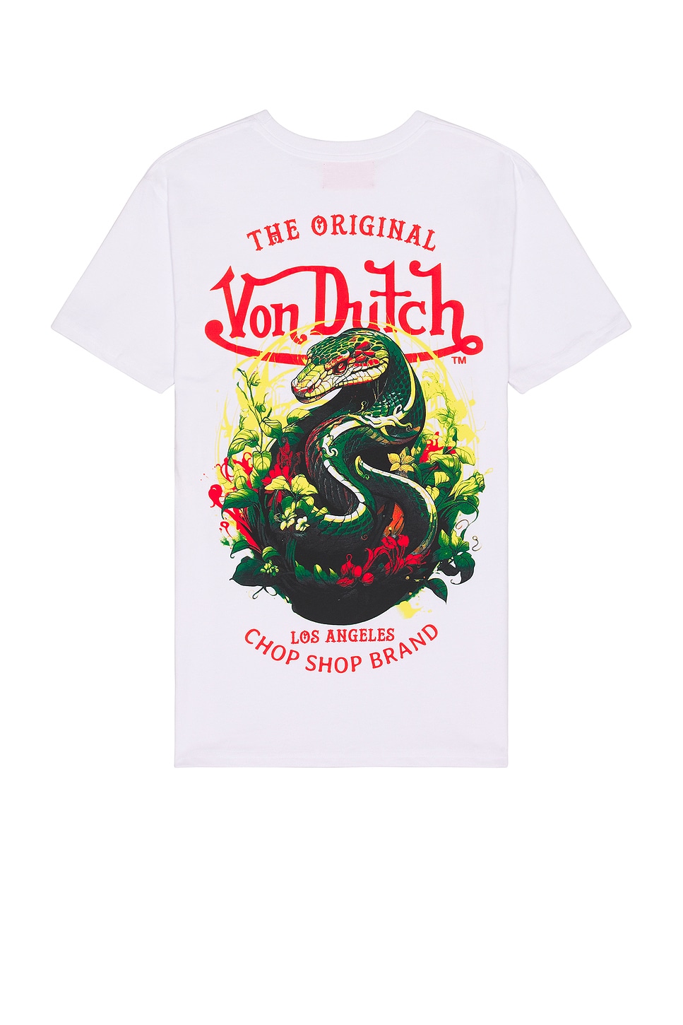 Von Dutch Snake Graphic Tee in White | REVOLVE