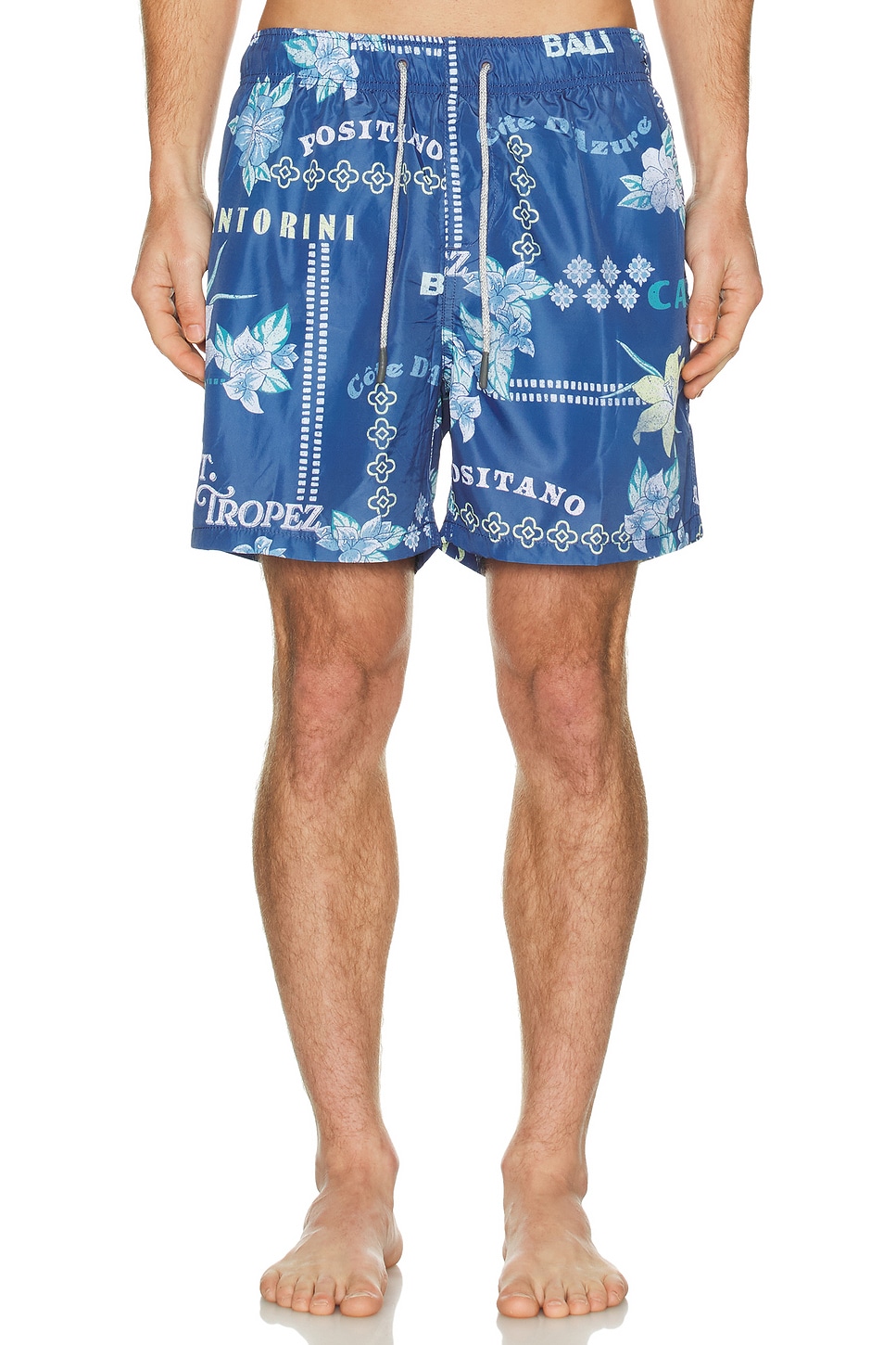 Vintage Summer Ponji Swim Shorts in Navy | REVOLVE