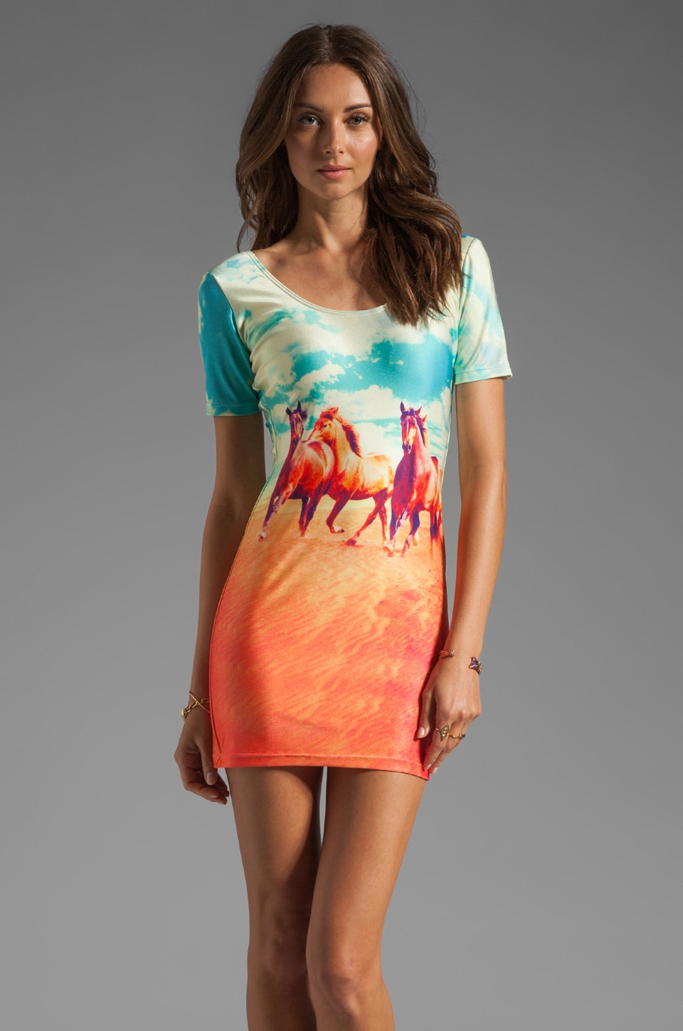 We Are Handsome Mini Dress in Mustang | REVOLVE
