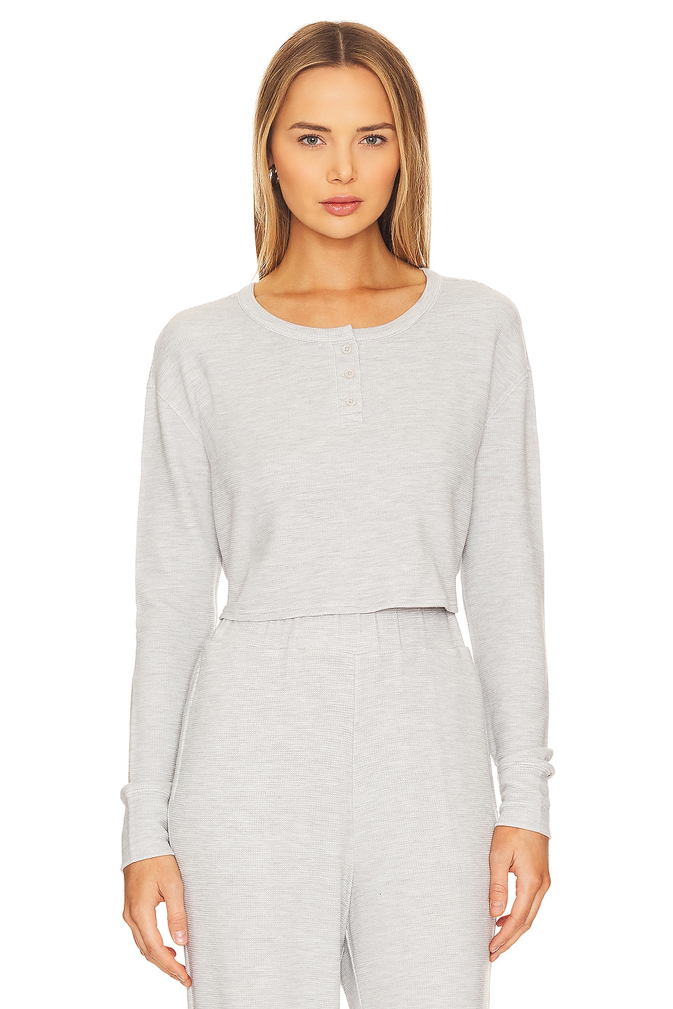 WellBeing + BeingWell Delara Lounge Top in Grey Heather | REVOLVE