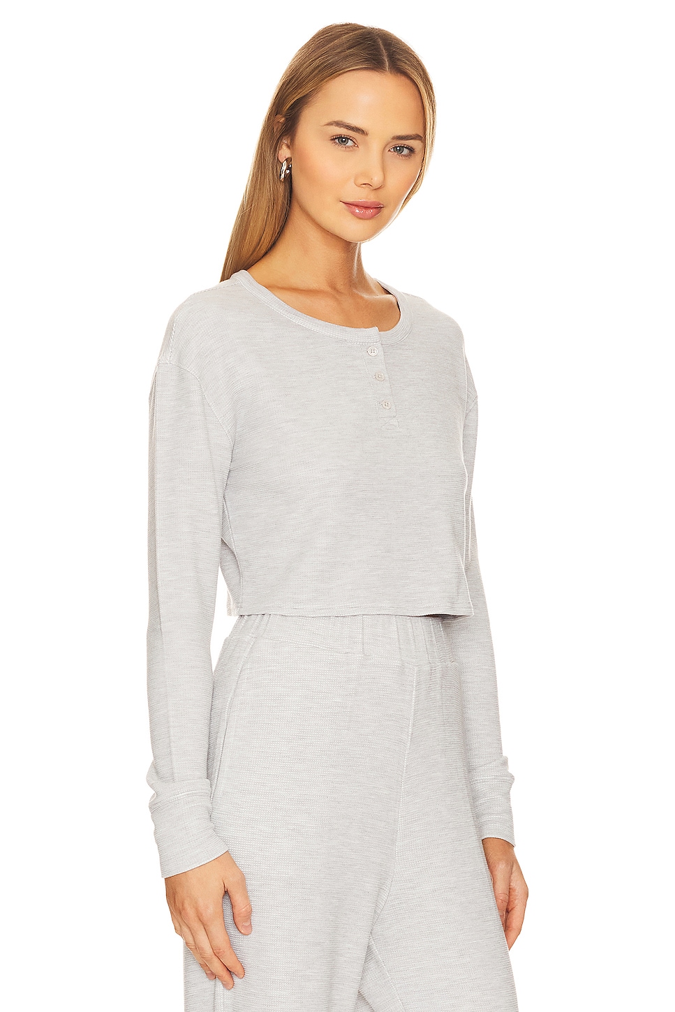 WellBeing + BeingWell Delara Lounge Top in Grey Heather | REVOLVE