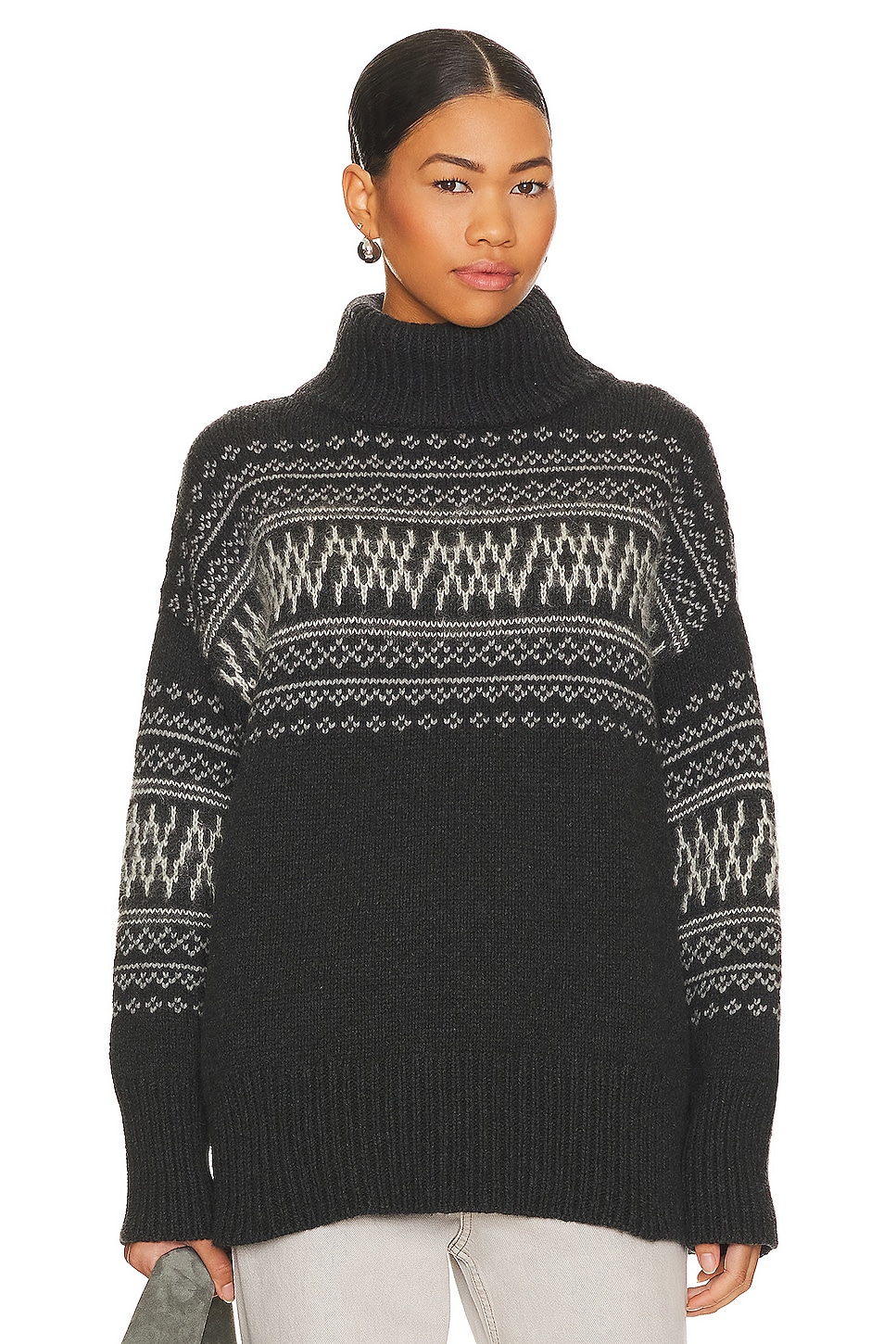 We Norwegians Setesdal Sweater in Charcoal | REVOLVE